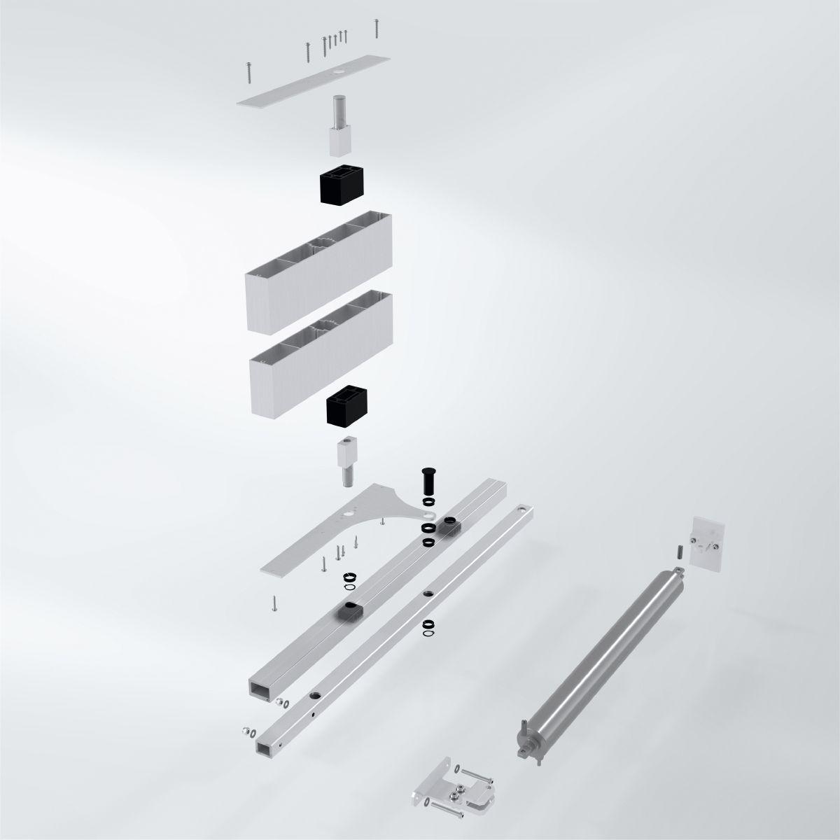 ALB, Rectangular louvre blade, active, linear