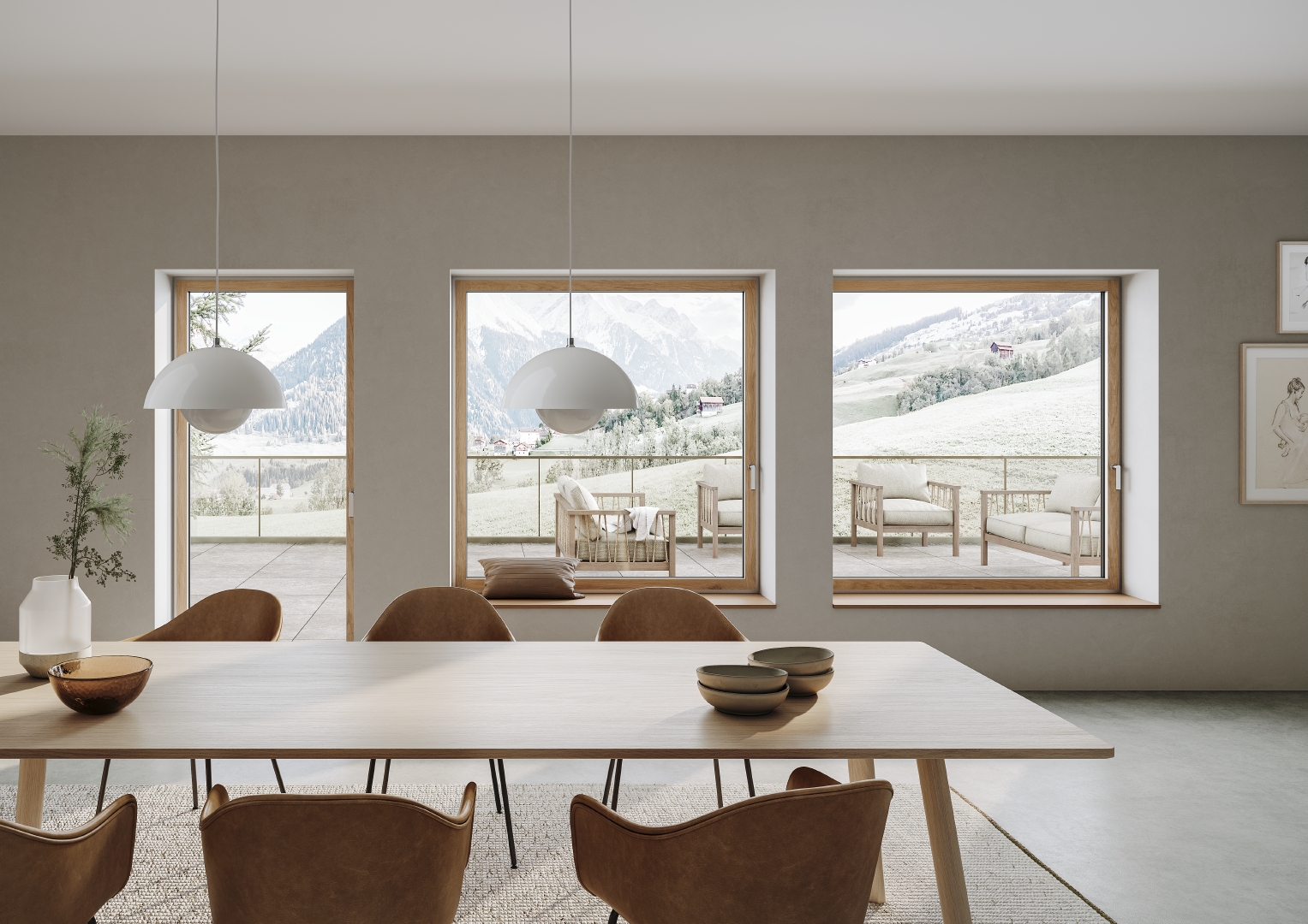 AWS WoodDesign aluminium/timber window